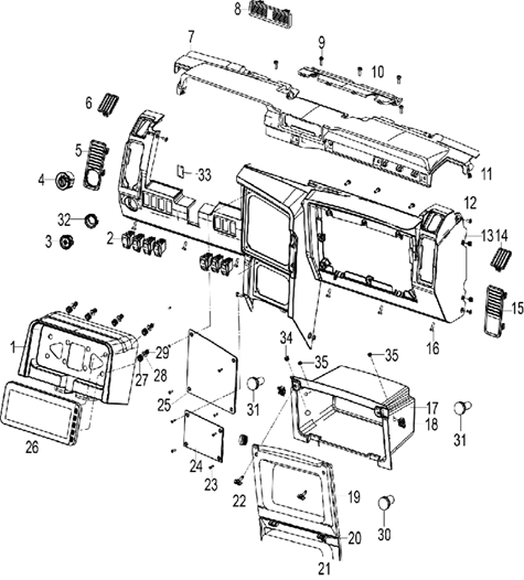 Instrument panel - Speed UTV